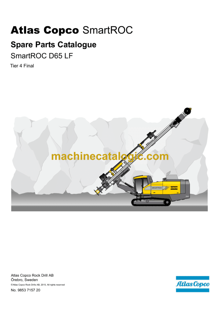 Atlas Copco SmartROC D65 LF Tier 4 Final Parts Catalog