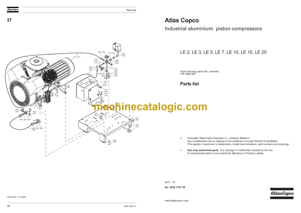 Atlas Copco Ersatzteile Katalog