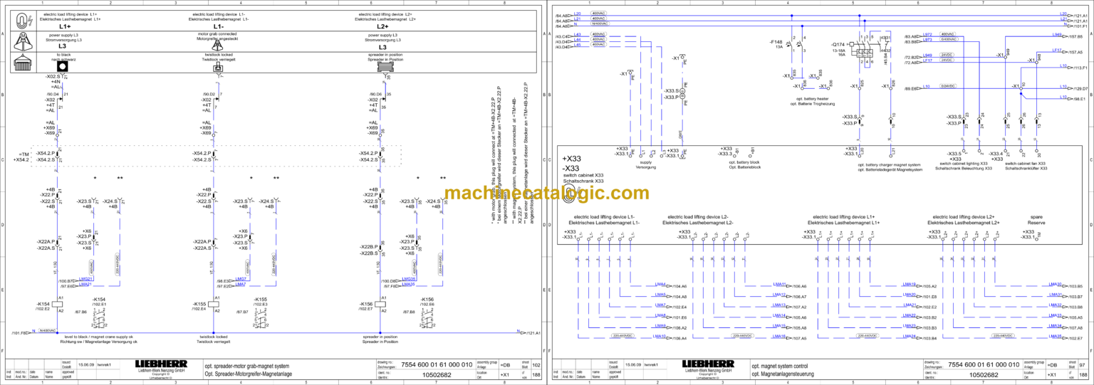 Liebherr LHM 550 Mobile Harbour Crane Technical Information (141097)