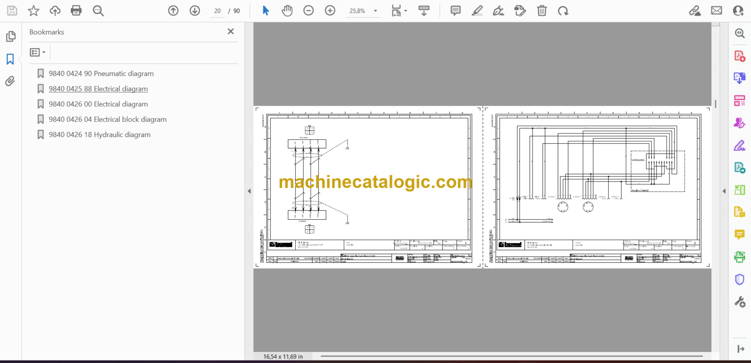 Atlas Copco FlexiROC D50, D65 Diagrams and Drawings Manual – Machine Catalogic
