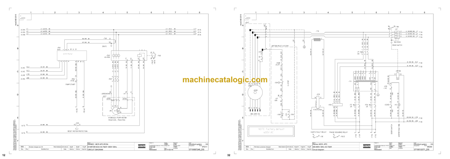 Atlas Copco Boomer 281-1B Diagrams and Drawings Manual