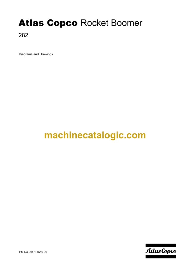 Atlas Copco Rocket Boomer 282 Diagrams and Drawings Manual – Machine Catalogic