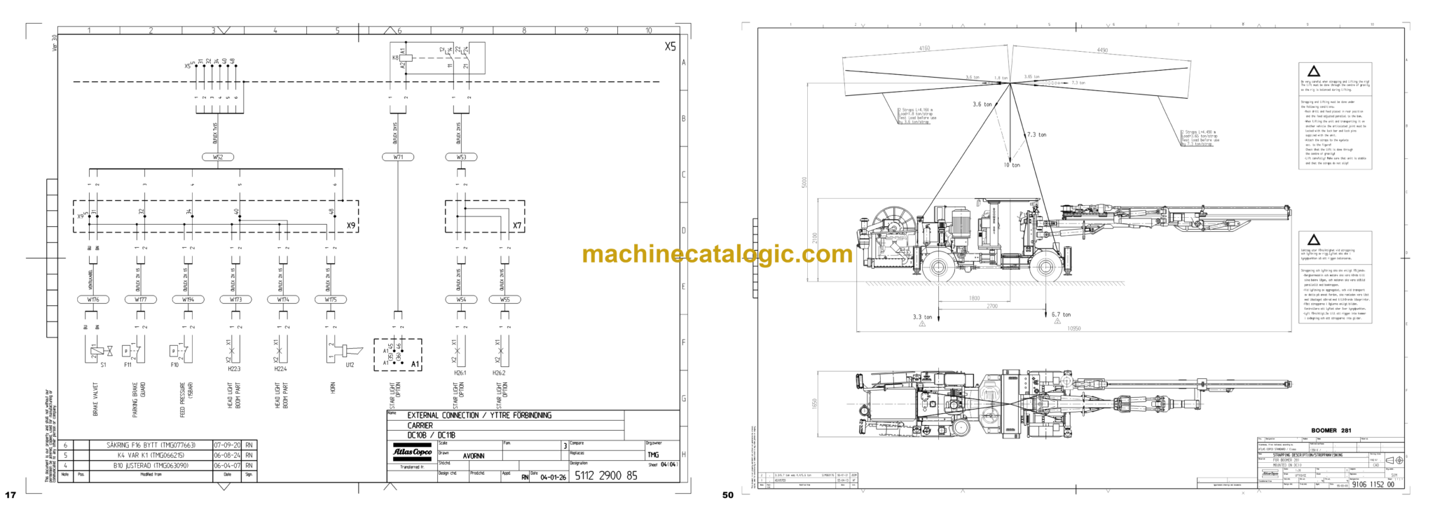 Atlas Copco Rocket Boomer 281 Diagrams and Drawings Manual – Machine ...
