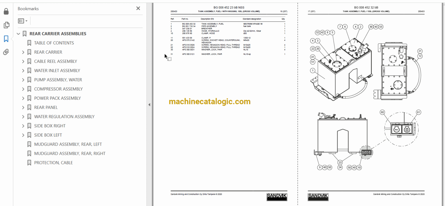 Sandvik DD422i Drilling Rig Full Documents (Service, Operator ...