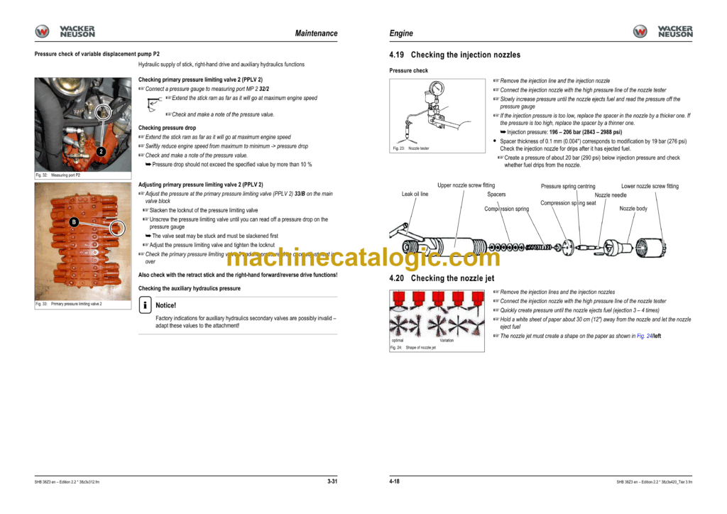 Wacker Neuson 38Z3 Tracked Excavator Service Manual – Machine Catalogic