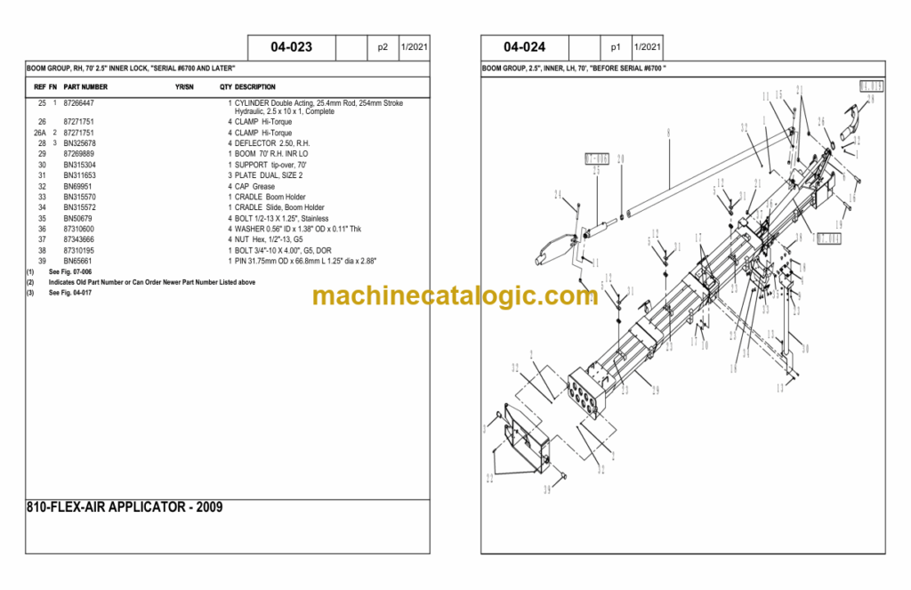 Case 810 Flex Air Applicator Parts Catalog