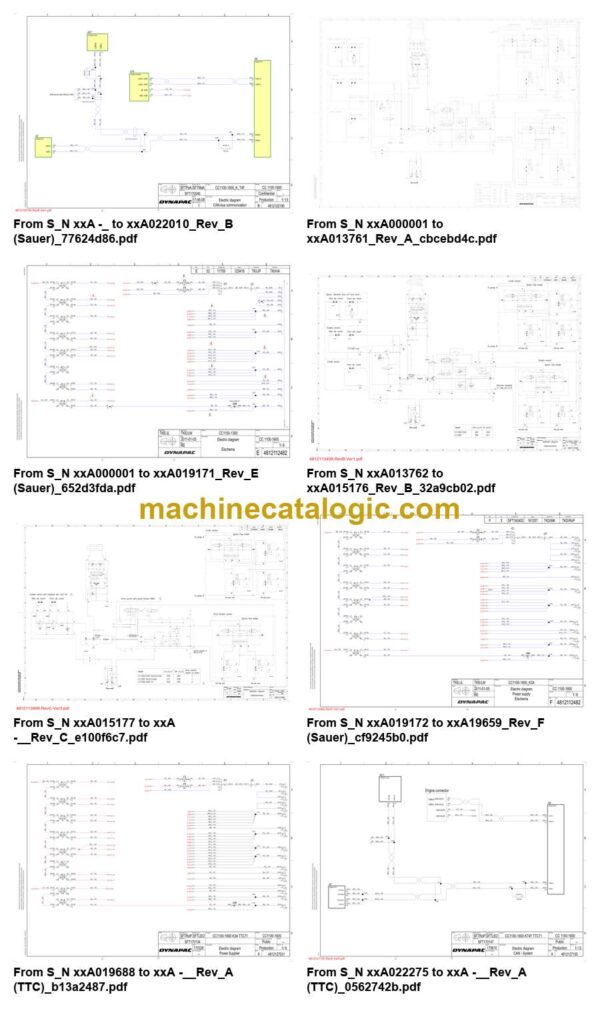 Dynapac CC1200C Plus Compaction Full Schematics Diagrams (Electrical ...