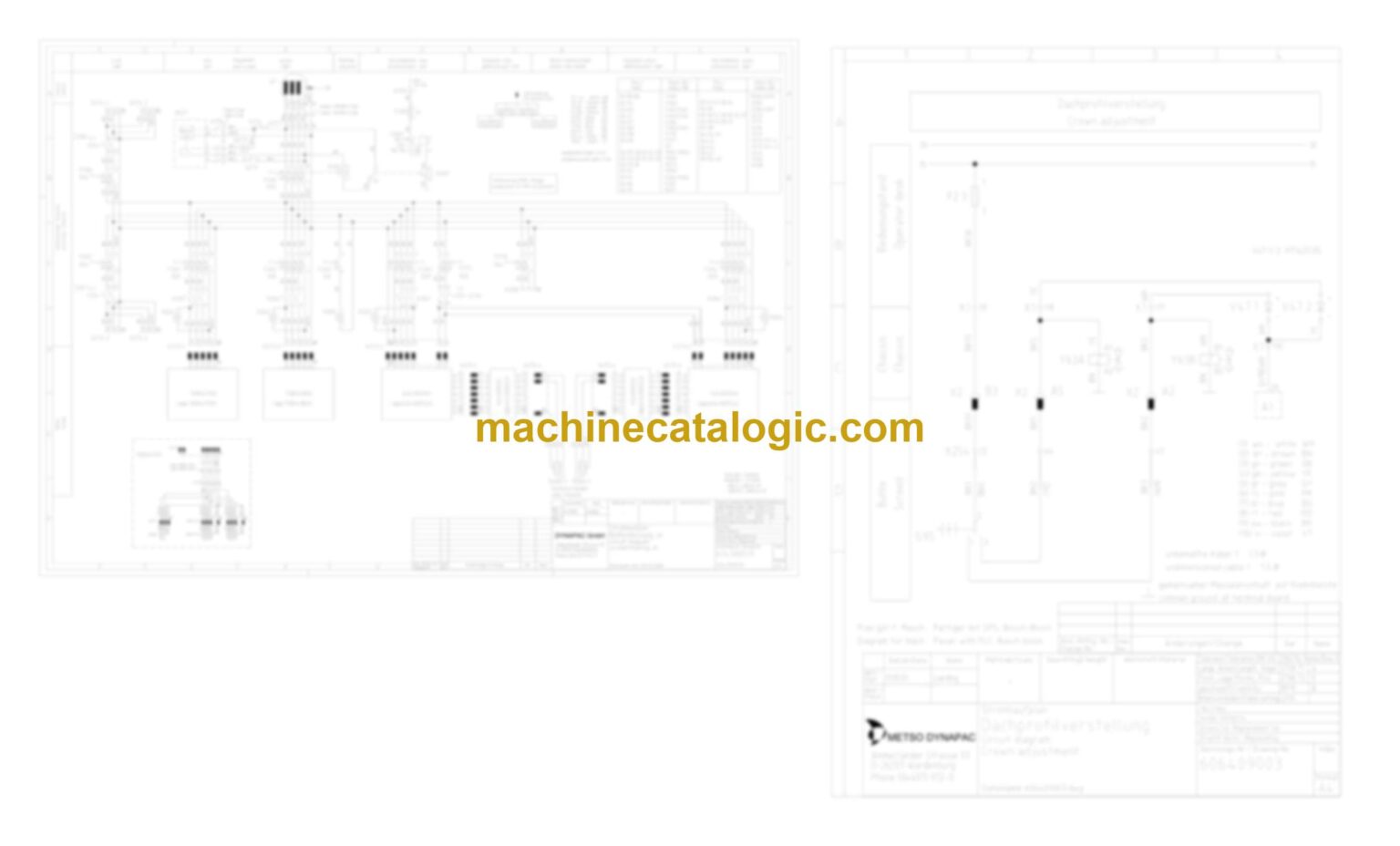 Dynapac V340V Paving Electrical Schematics Diagrams – Machine Catalogic