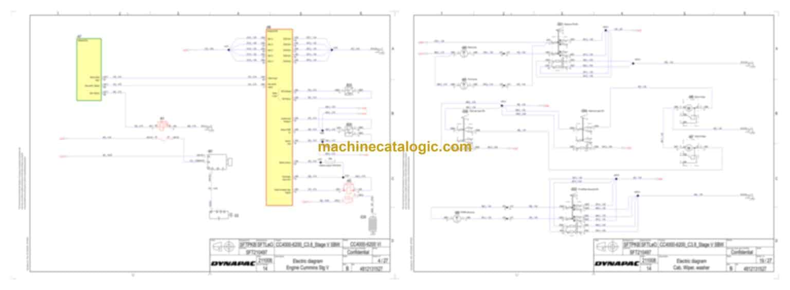 Dynapac CC3800 Compaction Full Schematics Diagrams (Electrical and ...