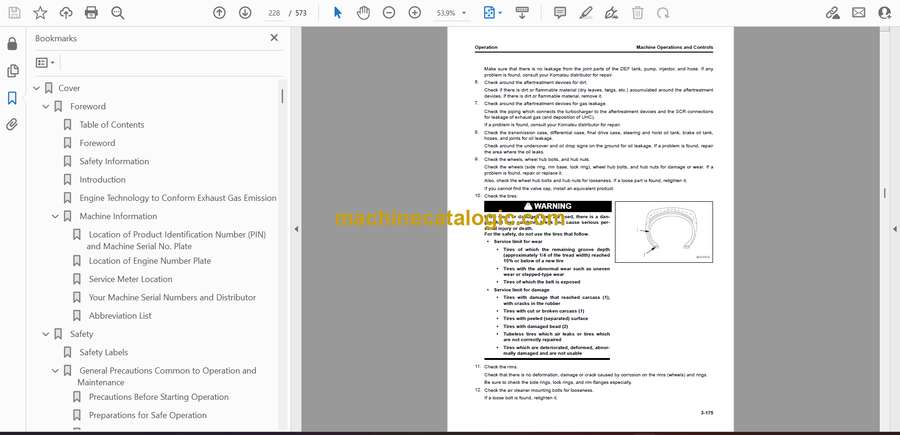Komatsu HD1500-8E0 Dump Truck Operation and Maintenance Manual (TEN01080-03) – Machine Catalogic