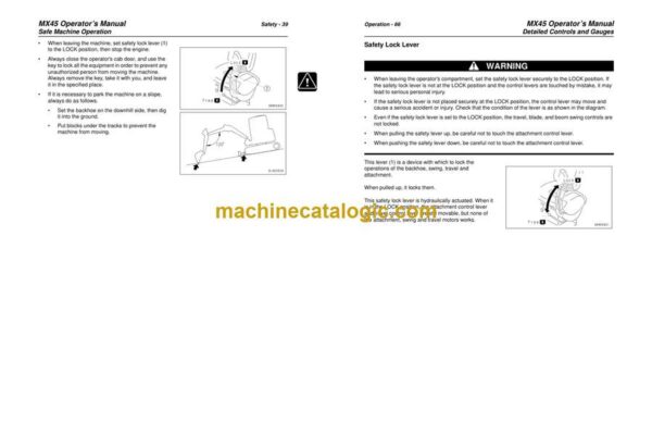 Komatsu MX45 Operation and Maintenance Manual (054-107-10)