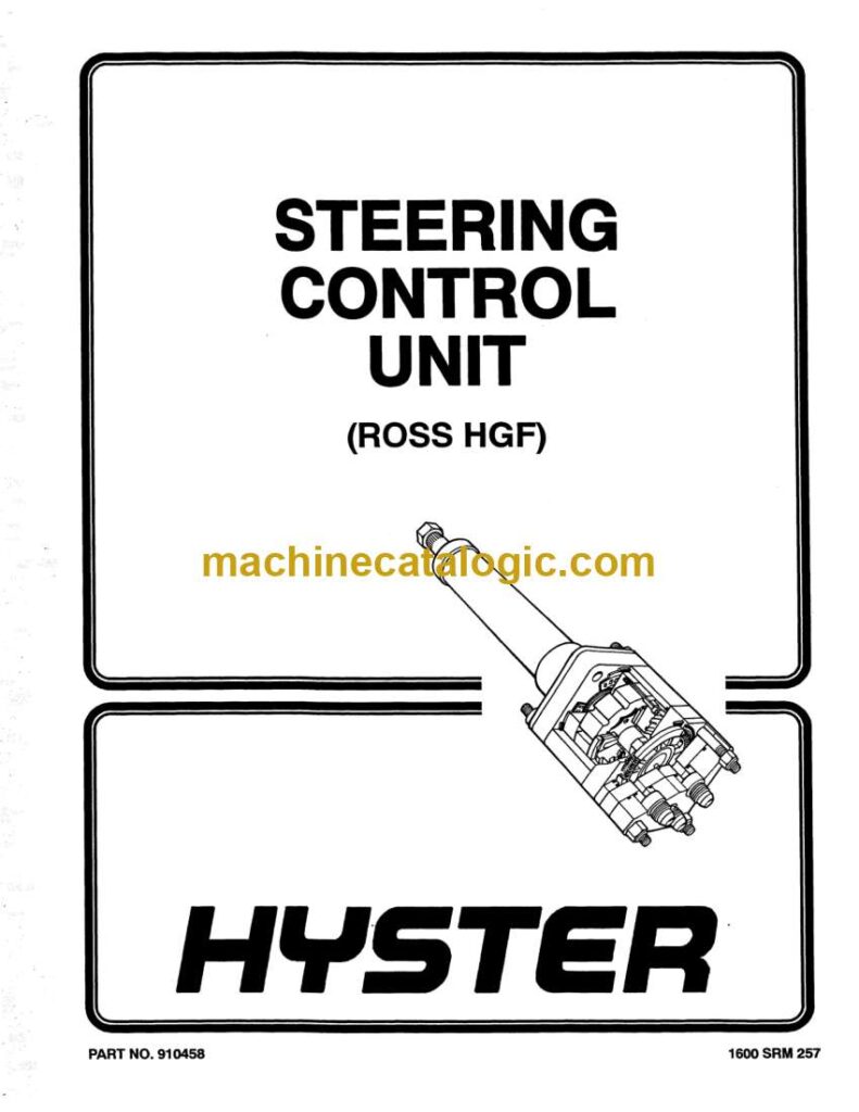 Hyster S25-40XM; S40XMS (C010 A809) Forklift Service Manual – Machine ...