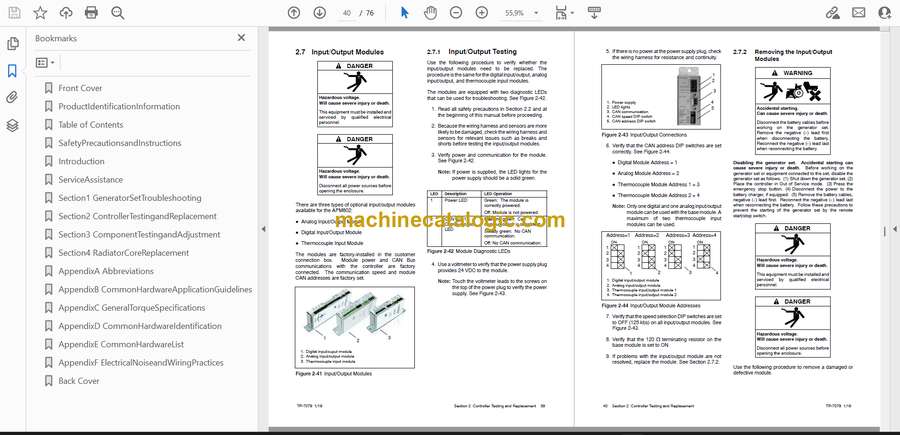 Kohler 800-3250 kW Industrial Generator Sets Service Manual (TP7079 ...