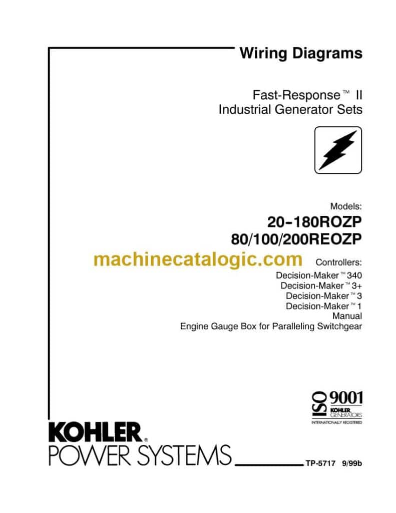 Kohler 20ROZP, 180ROZP, 80REOZP, 100REOZP, 200REOZP Fast Response2 ...
