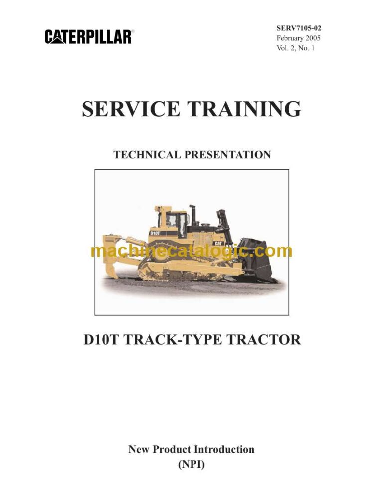 Cat D10T Track-Type Tractor Training Manual (V2N1) – Machine Catalogic