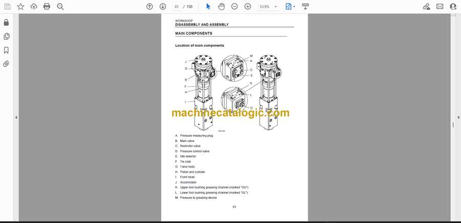 Takeuchi TKB1702-S Hydraulic Hammer Service Manual – Machine Catalogic