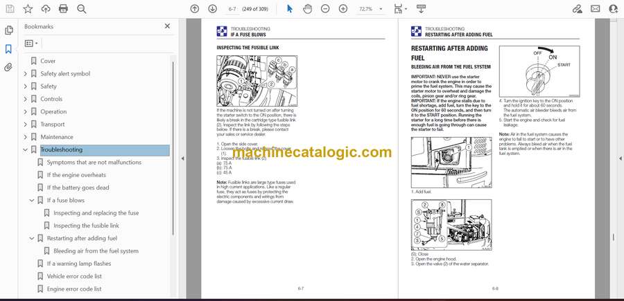 Takeuchi TB280FR Hydraulic Excavator Operators Manual (AL9E010 ...