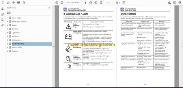 Takeuchi TB216 Mini Excavator Operators Manual (AC6EN035) – Machine ...